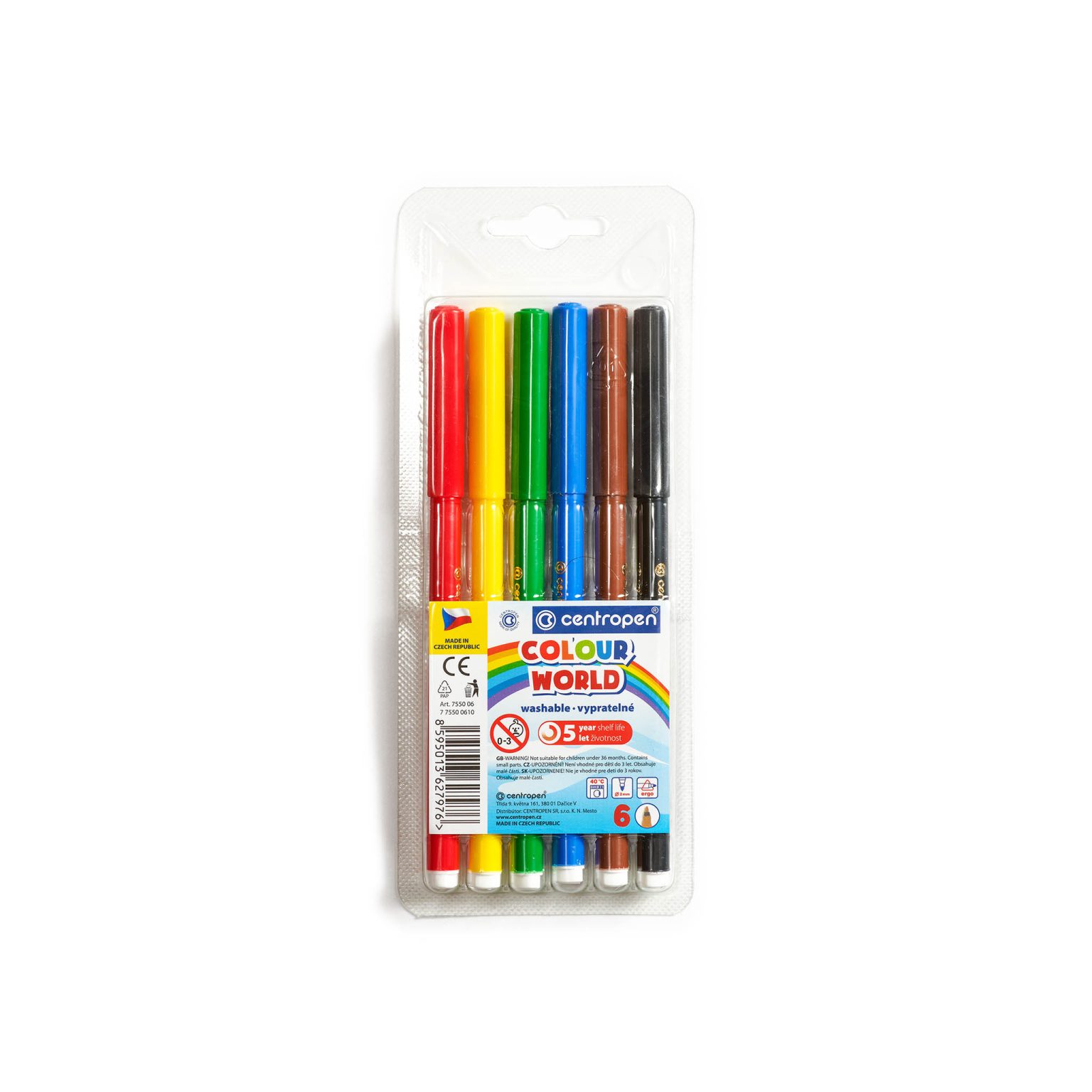 Fixy Centropen COLOR WORLD – 6 barev klasické - Tvořivé balíčky pro ...